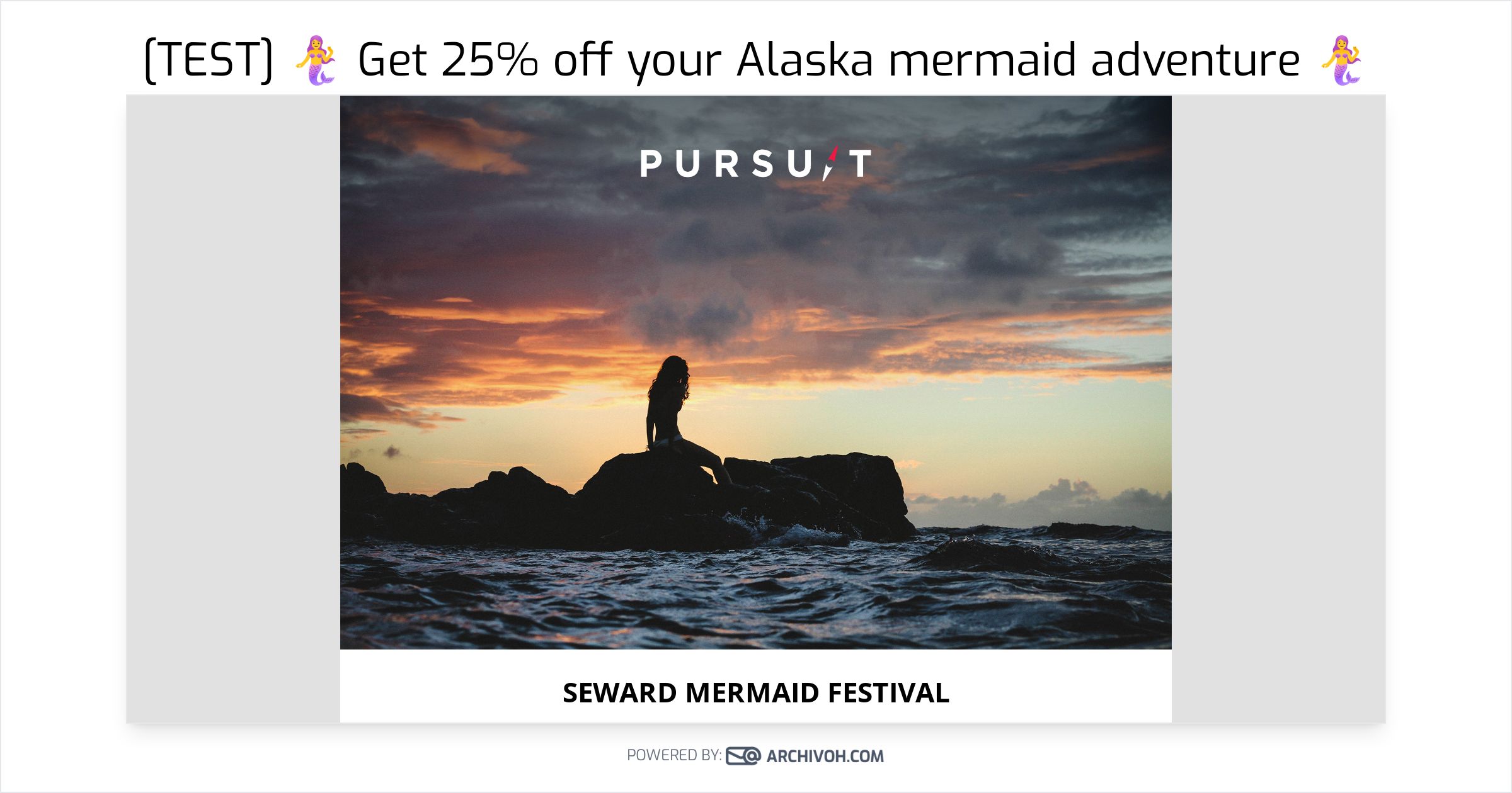 [TEST] 🧜‍♀️ Get 25% off your Alaska mermaid adventure 🧜‍♀️