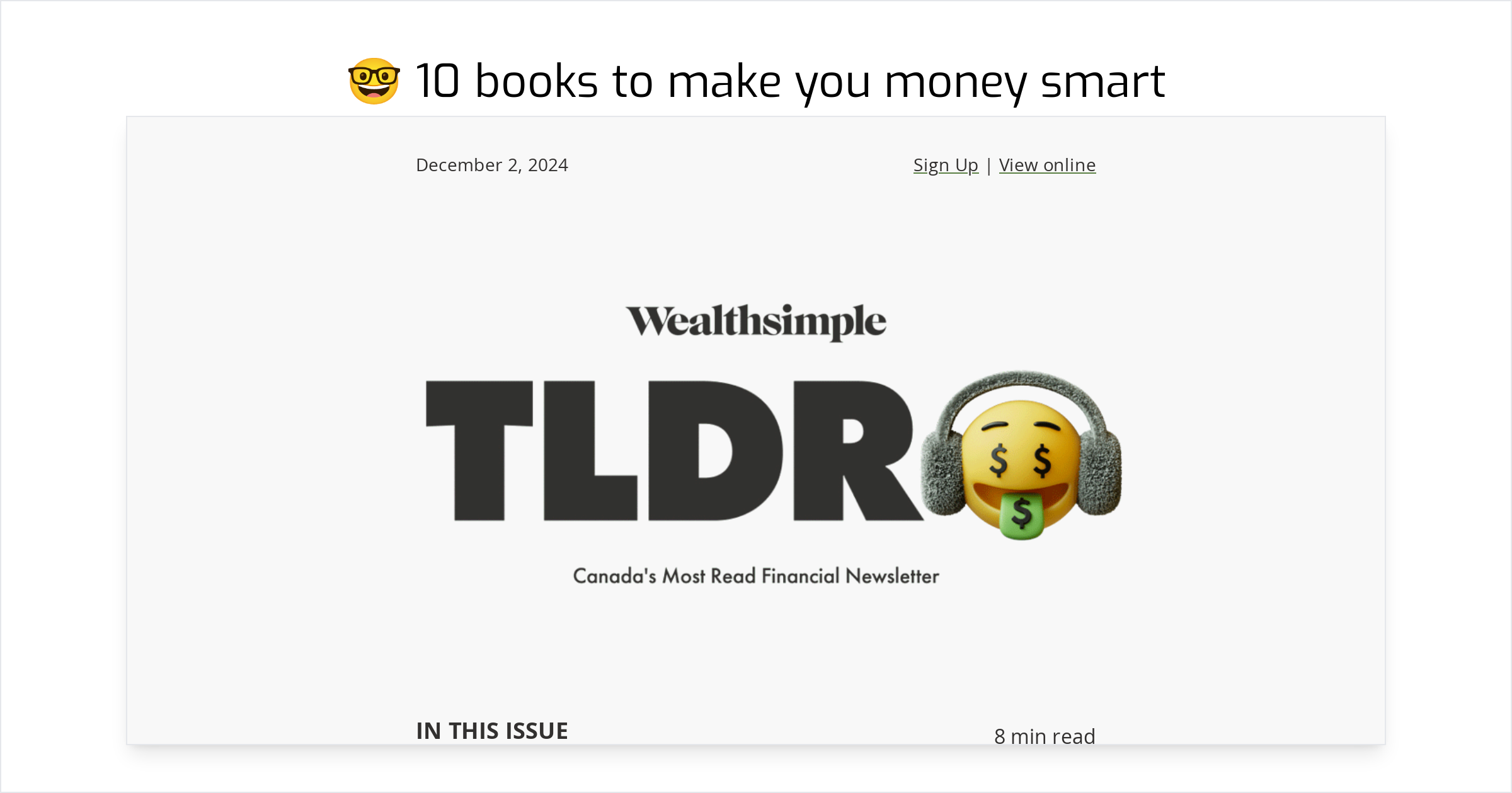 🤓 10 books to make you money smart