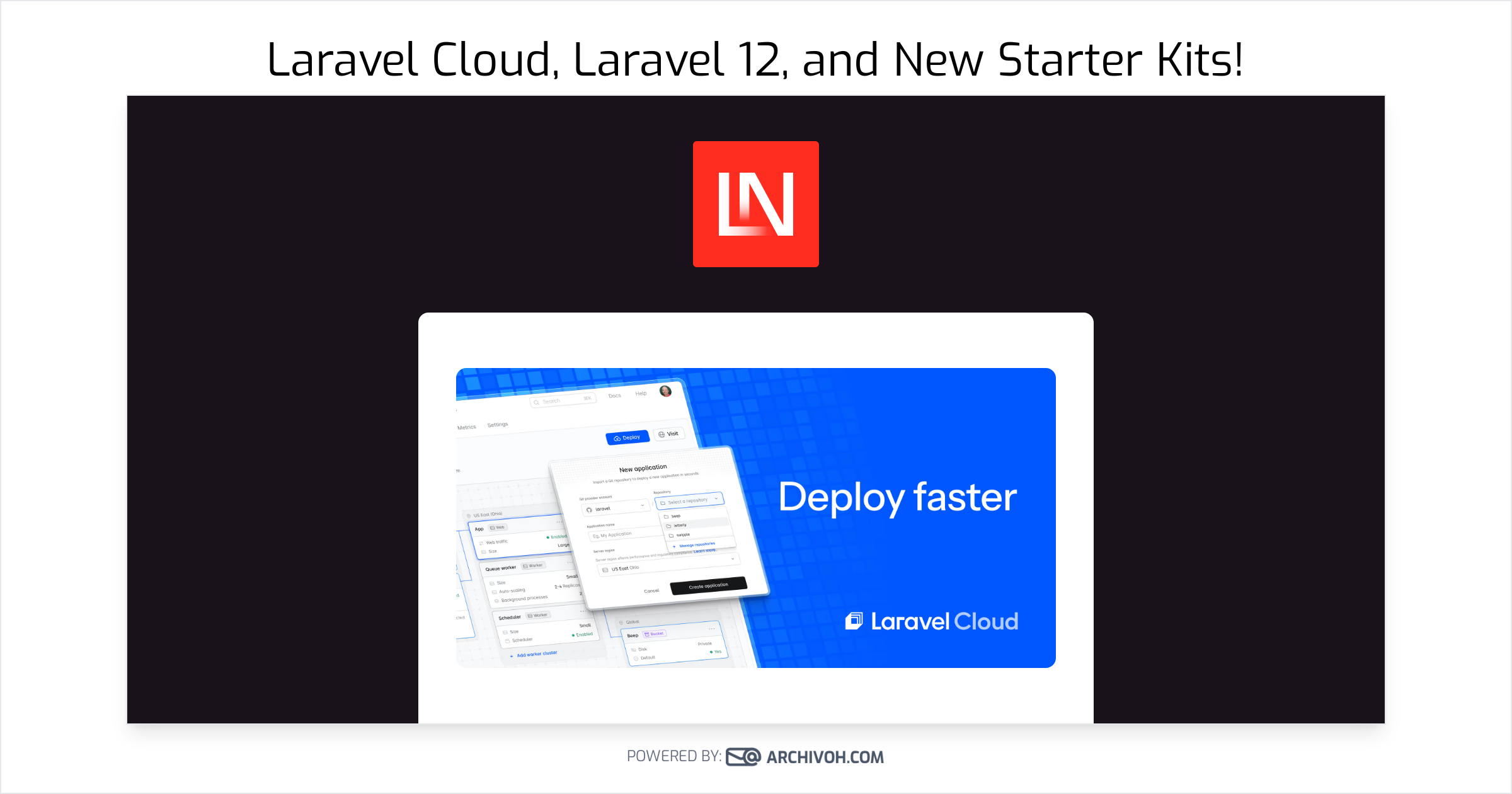 Laravel Cloud, Laravel 12, and New Starter Kits!