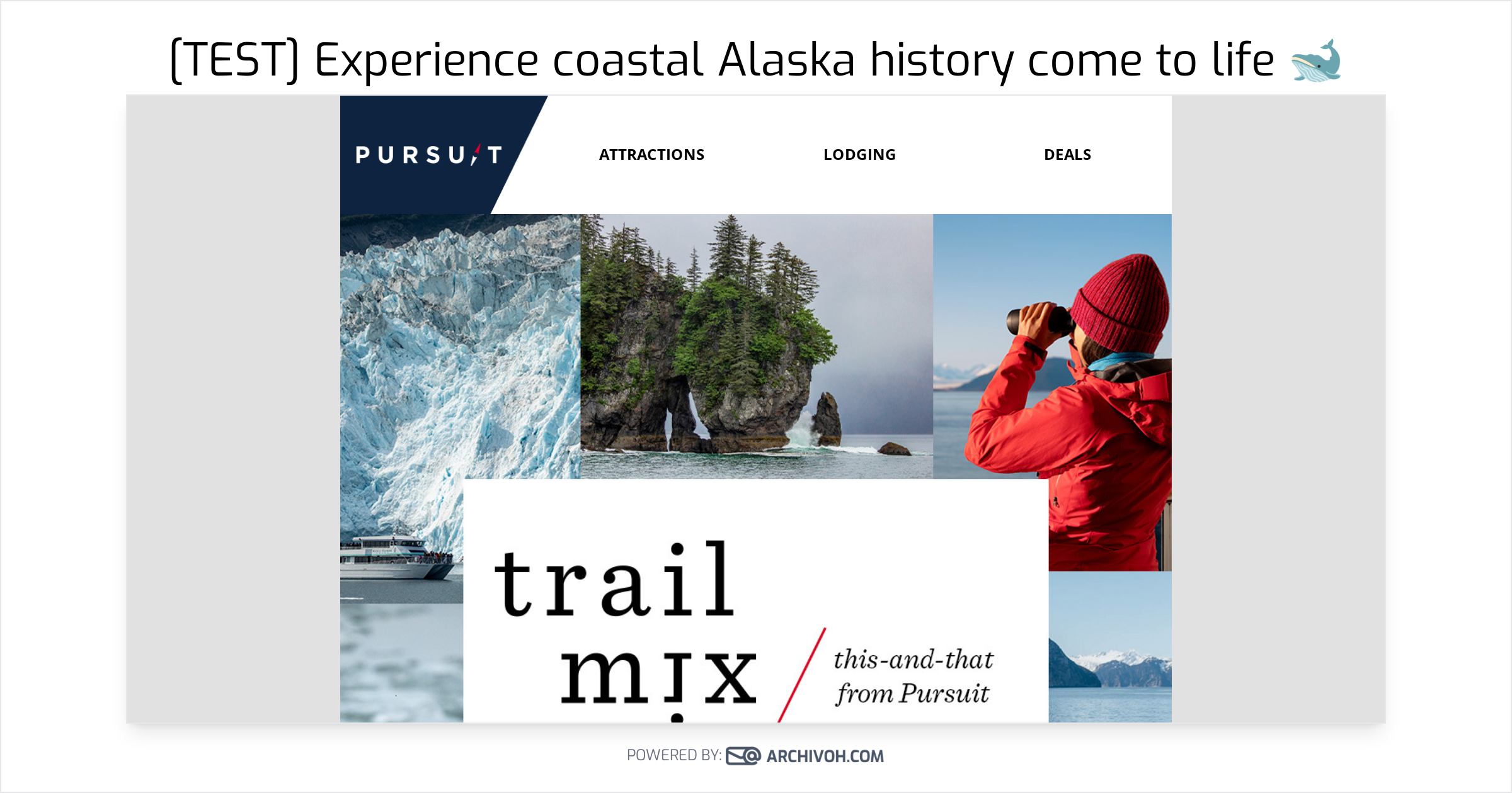 [TEST] Experience coastal Alaska history come to life 🐋