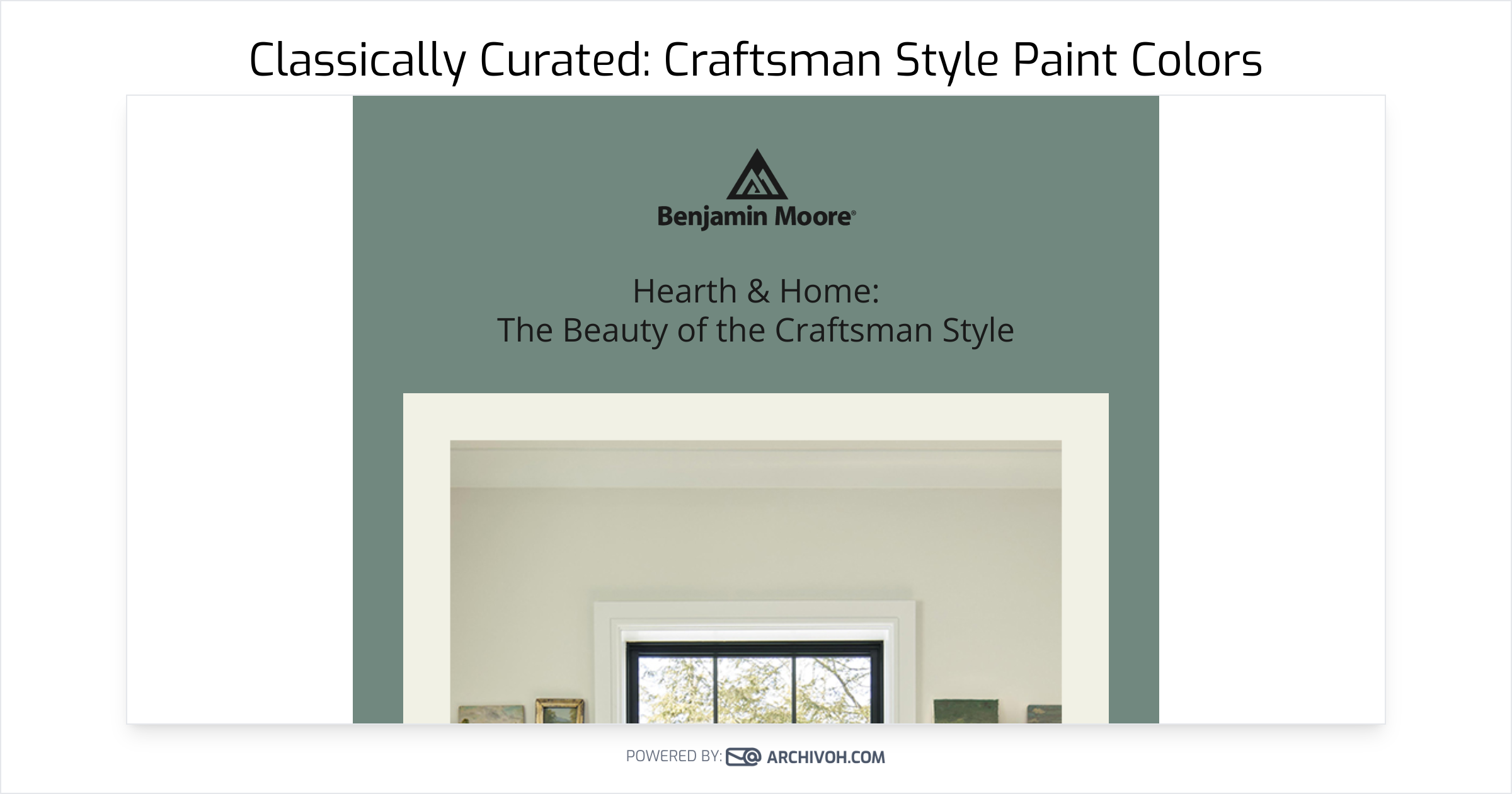 Classically Curated: Craftsman Style Paint Colors