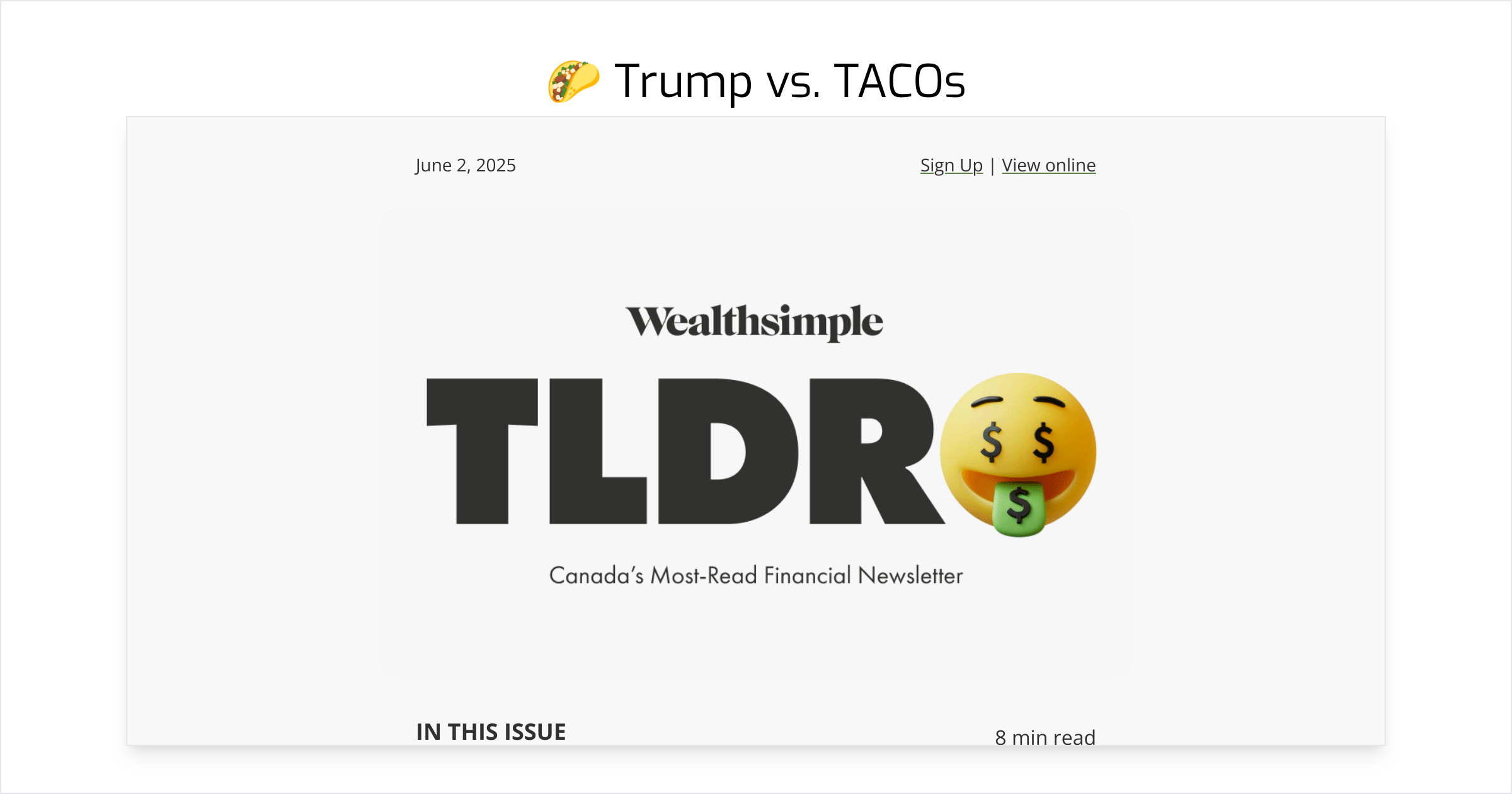 🌮 Trump vs. TACOs