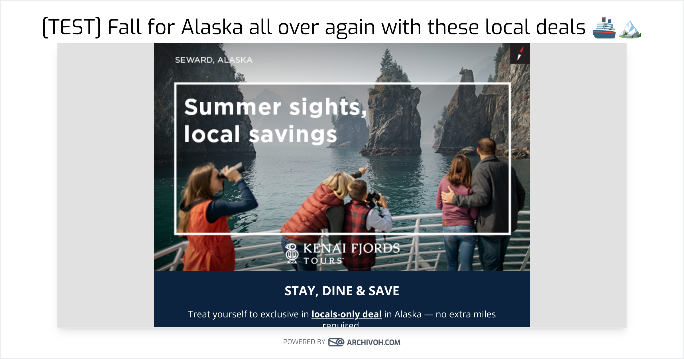 [TEST] Fall for Alaska all over again with these local deals 🚢🏔️