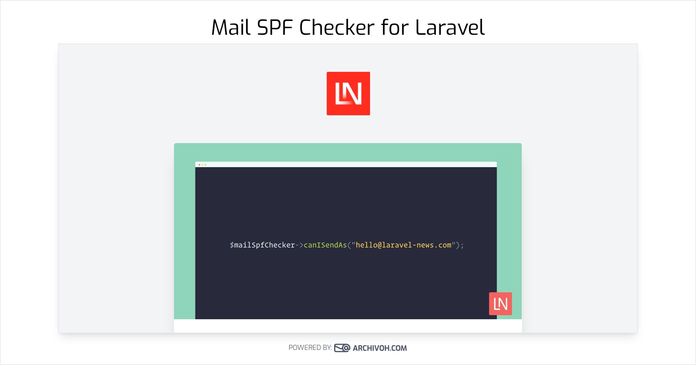Mail SPF Checker for Laravel