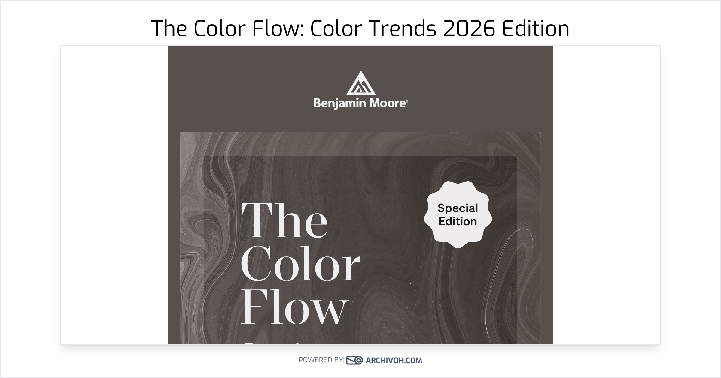 The Color Flow: Color Trends 2026 Edition