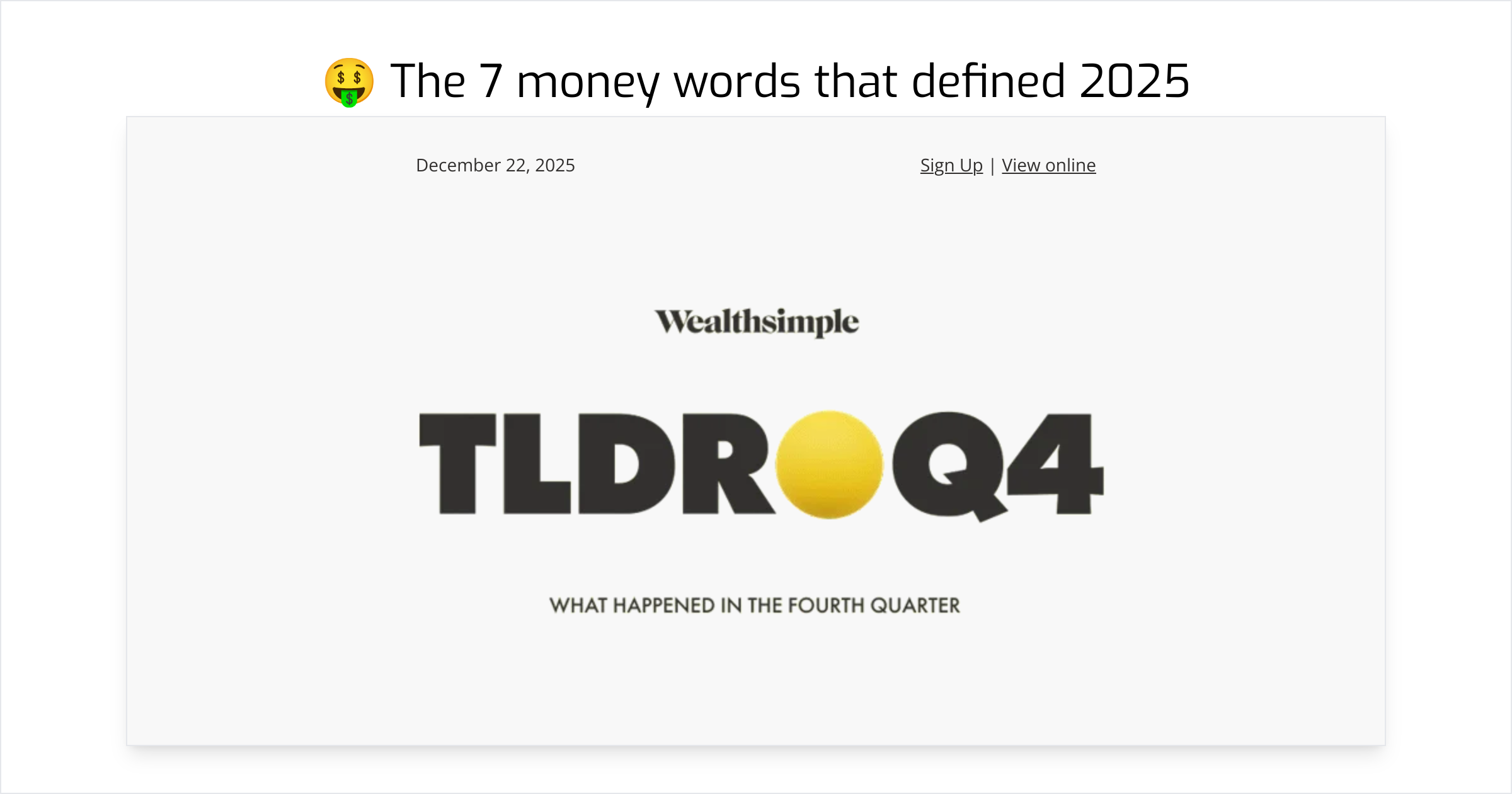 🤑 The 7 money words that defined 2025