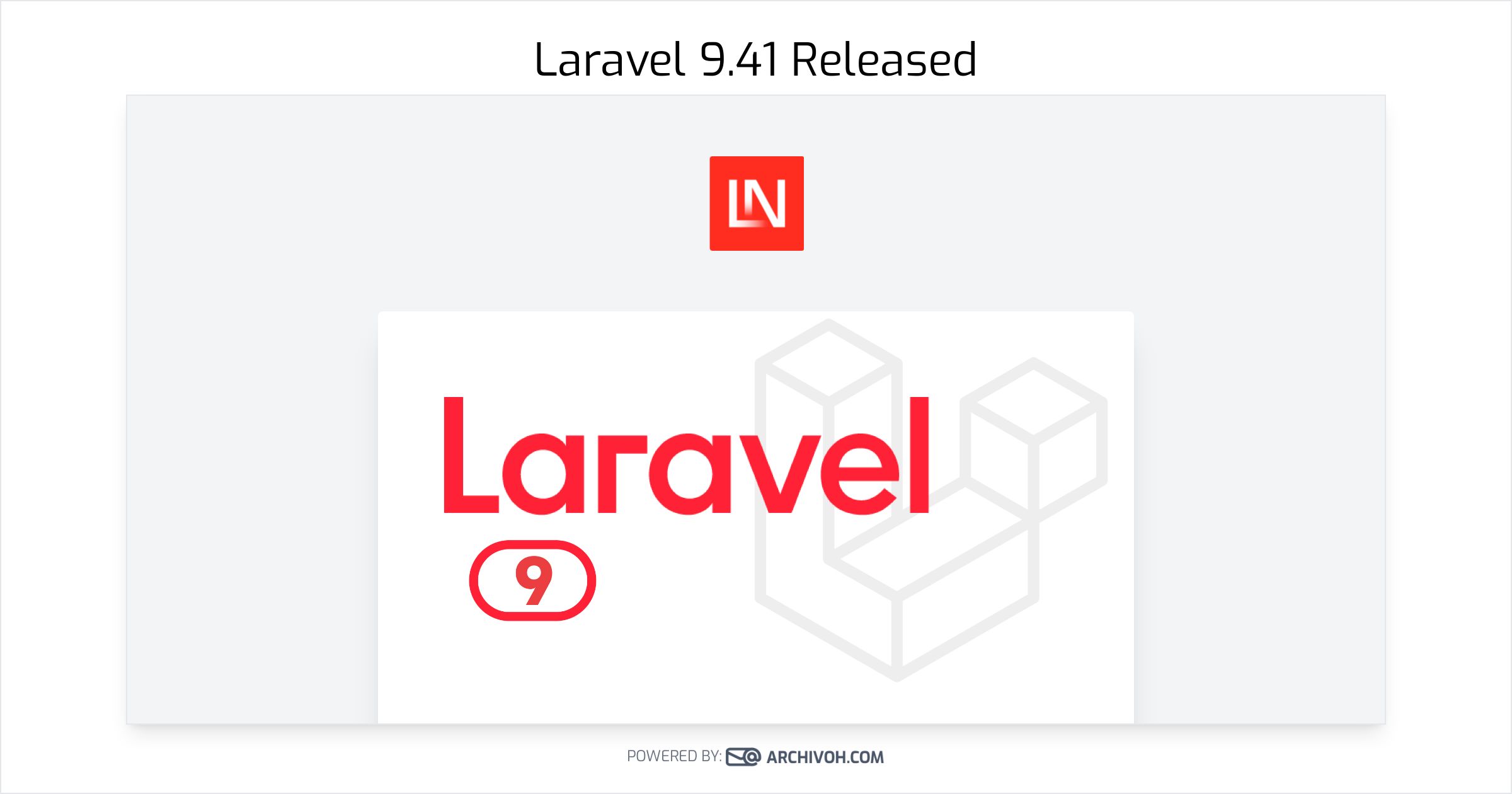Laravel 9.41 Released