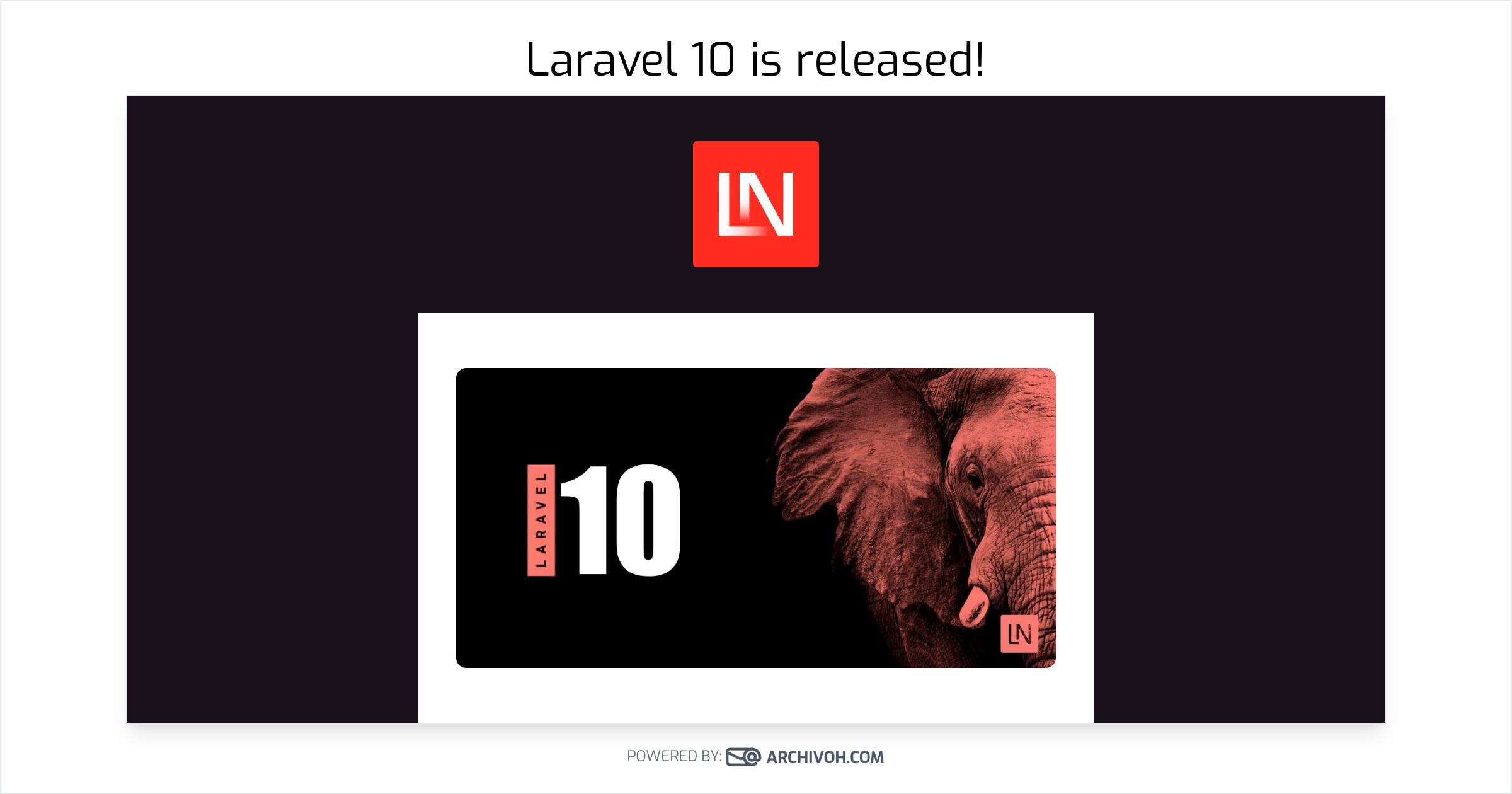 Laravel 10 Is Released