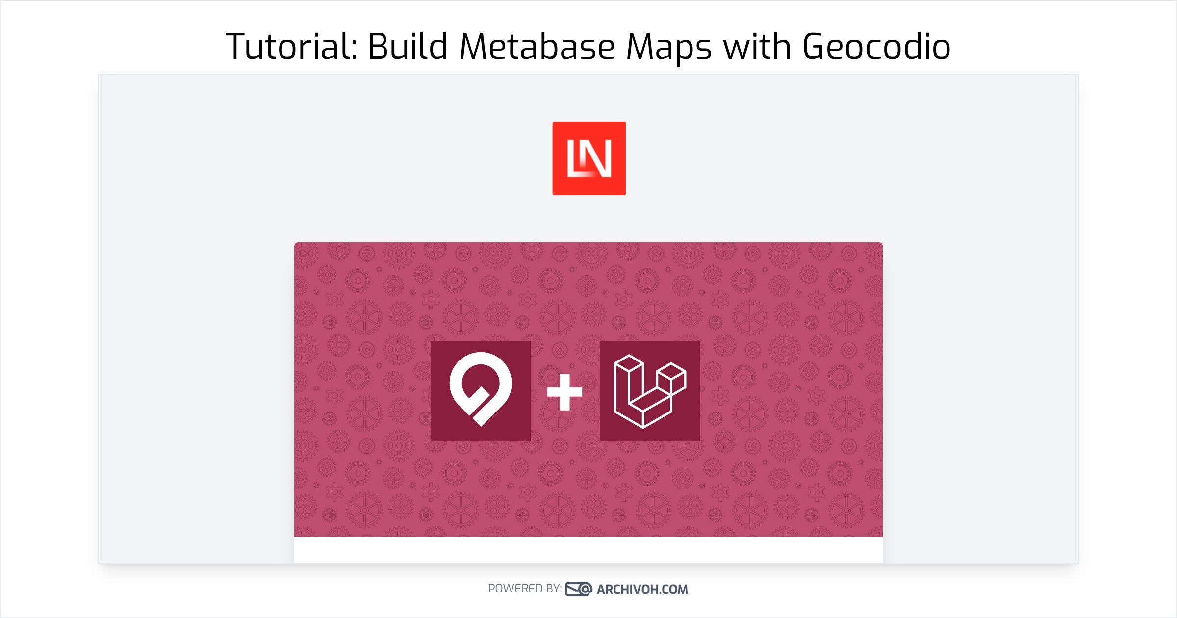 Tutorial: Build Metabase Maps with Geocodio