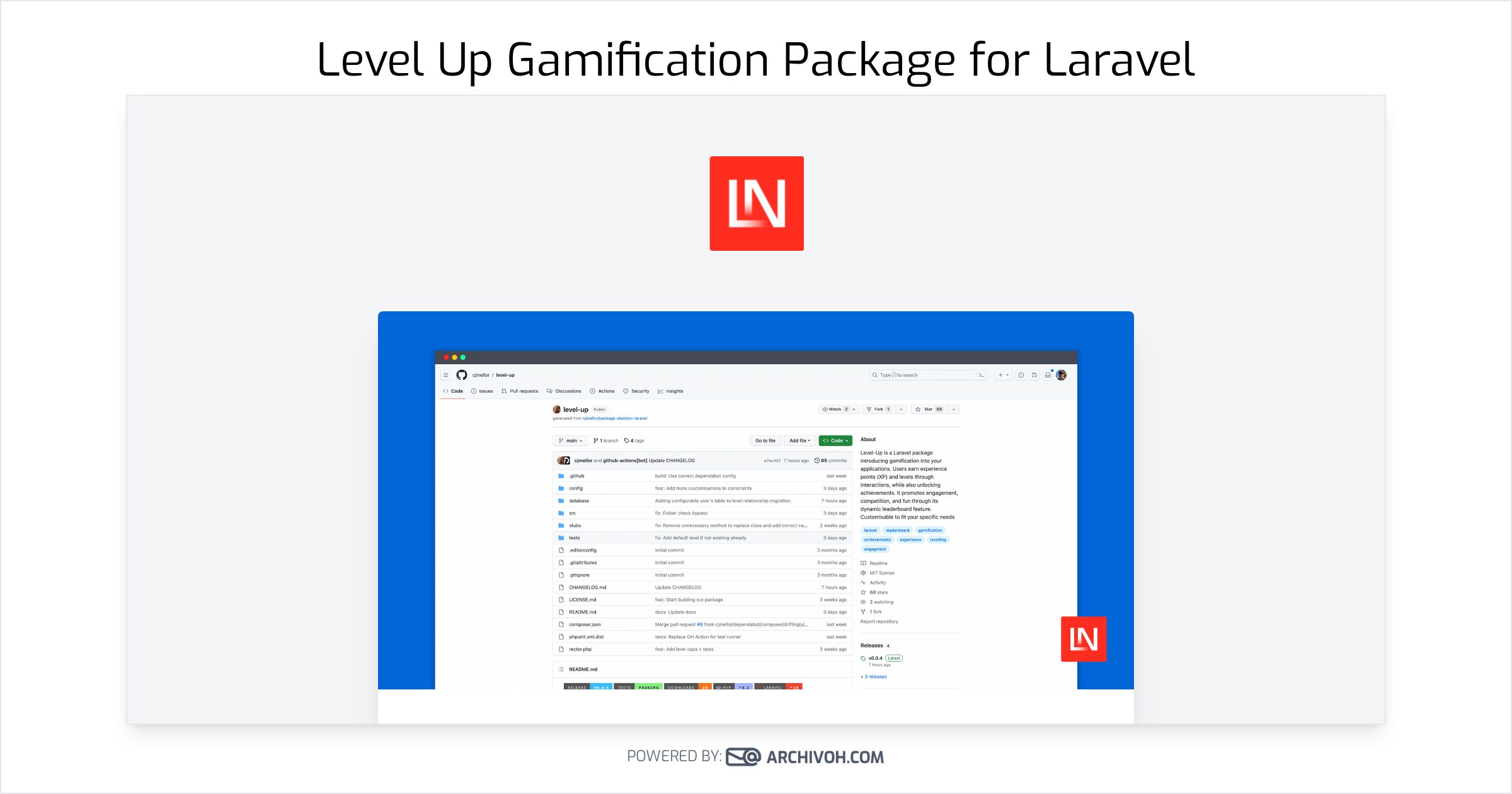 Level Up Gamification Package for Laravel