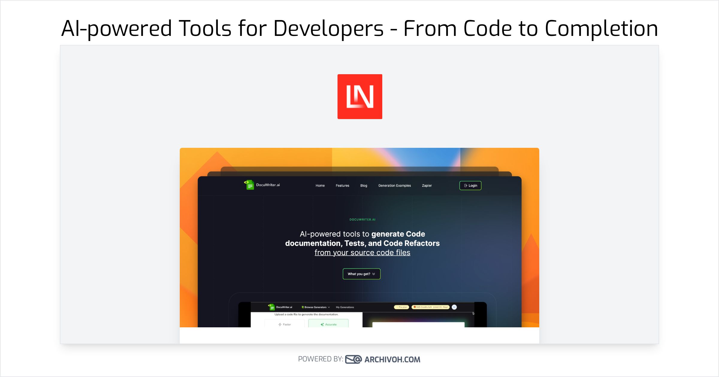 AI-powered Tools for Developers - From Code to Completion