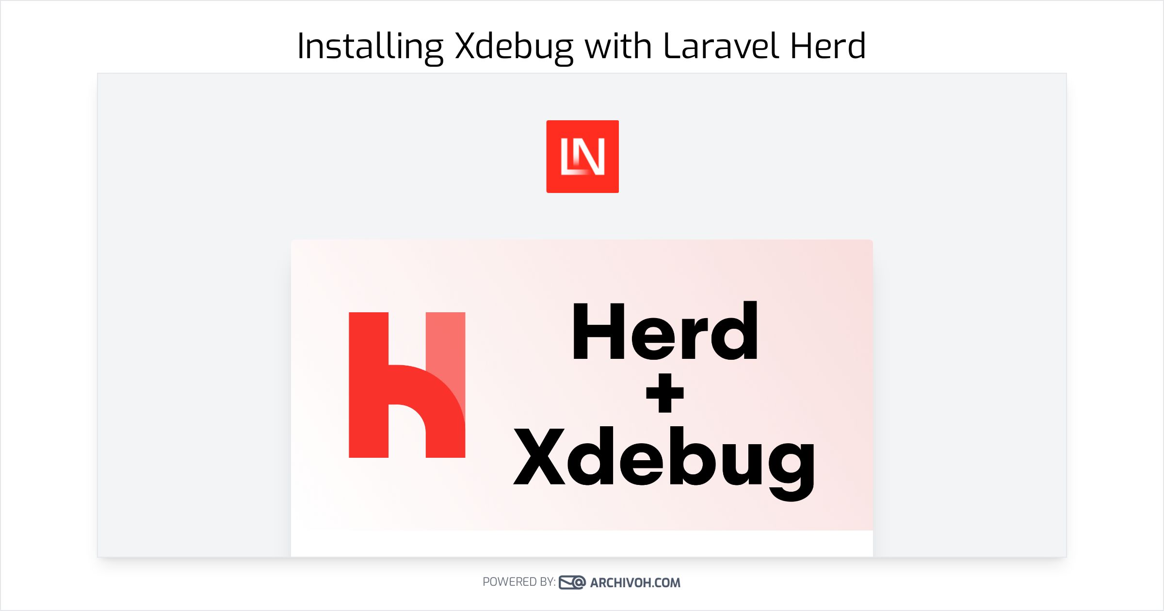 Installing Xdebug with Laravel Herd
