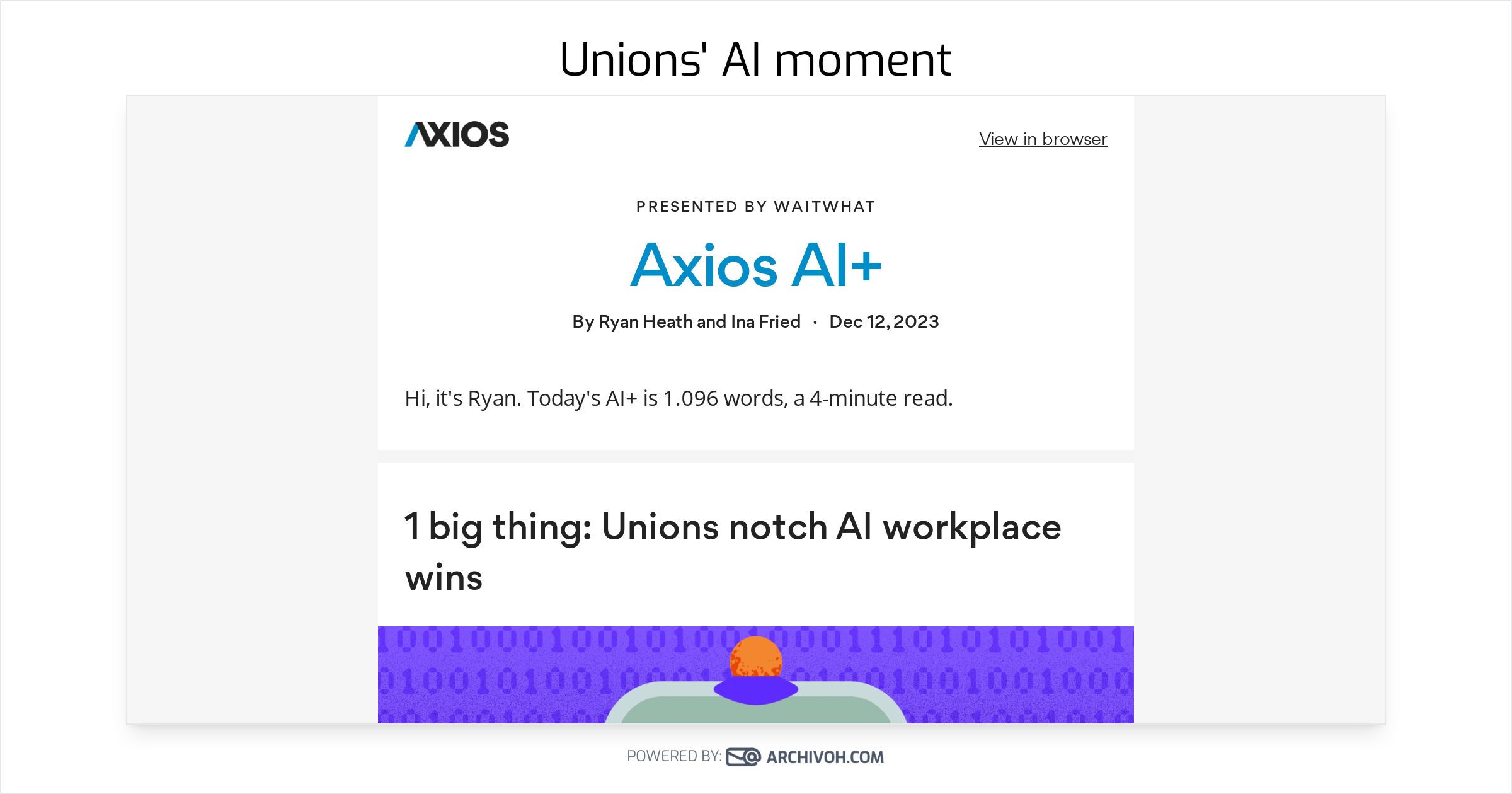 Unions' AI moment