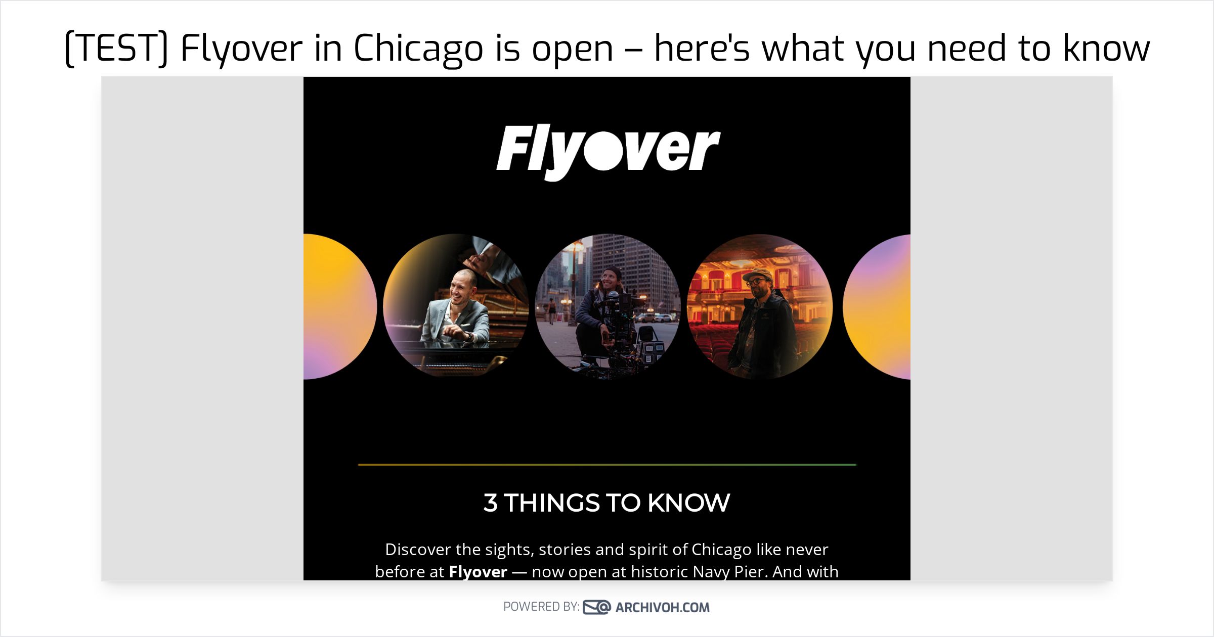 [TEST] Flyover in Chicago is open – here's what you need to know